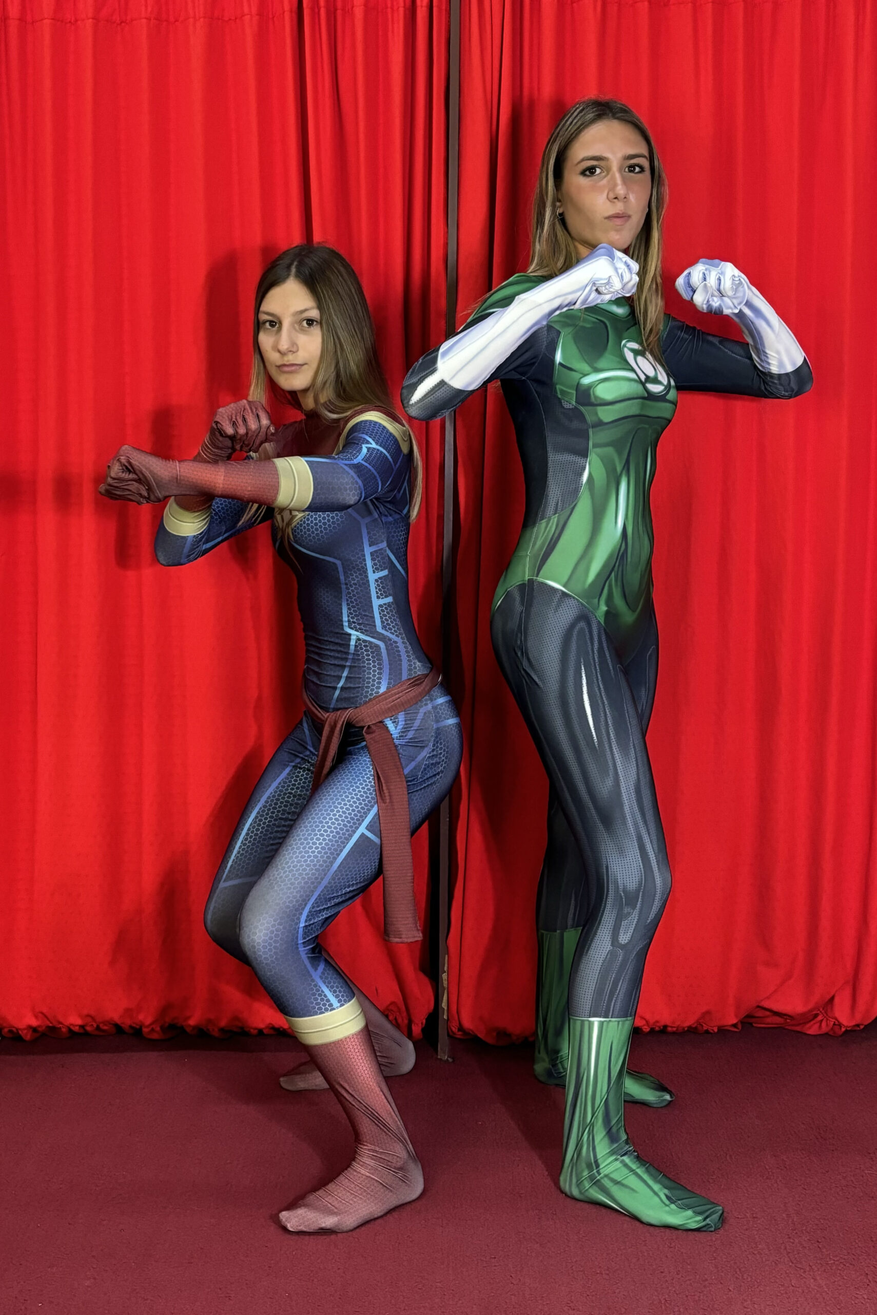 Disfraz Pareja Linterna Verde y Capitana Marvel